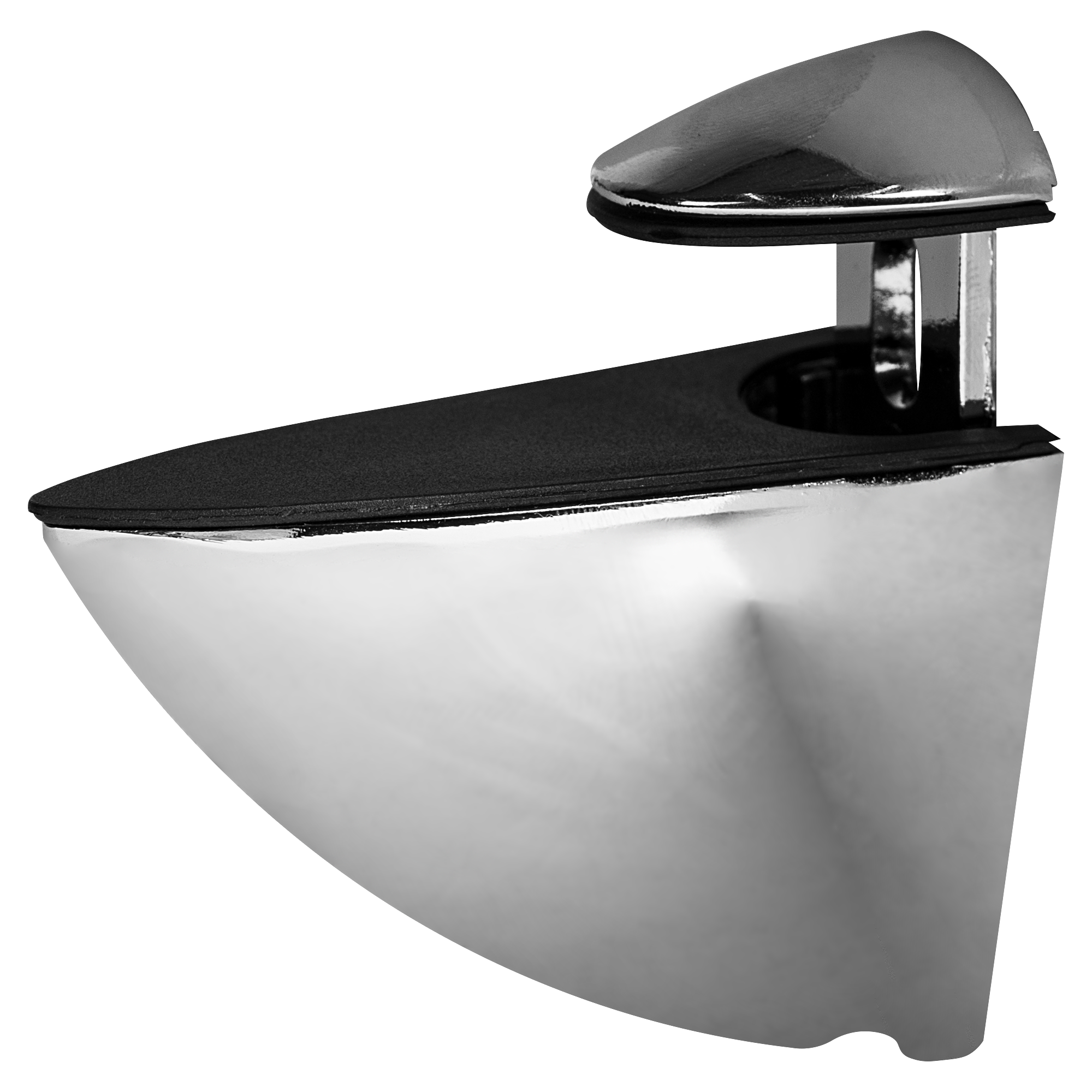 Полкодержатель Пеликан 70x27x60 мм ЦАМ цвет xром