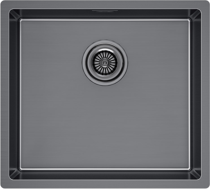 Мойка кухонная Paulmark Lassan LA49-GM вороненая сталь