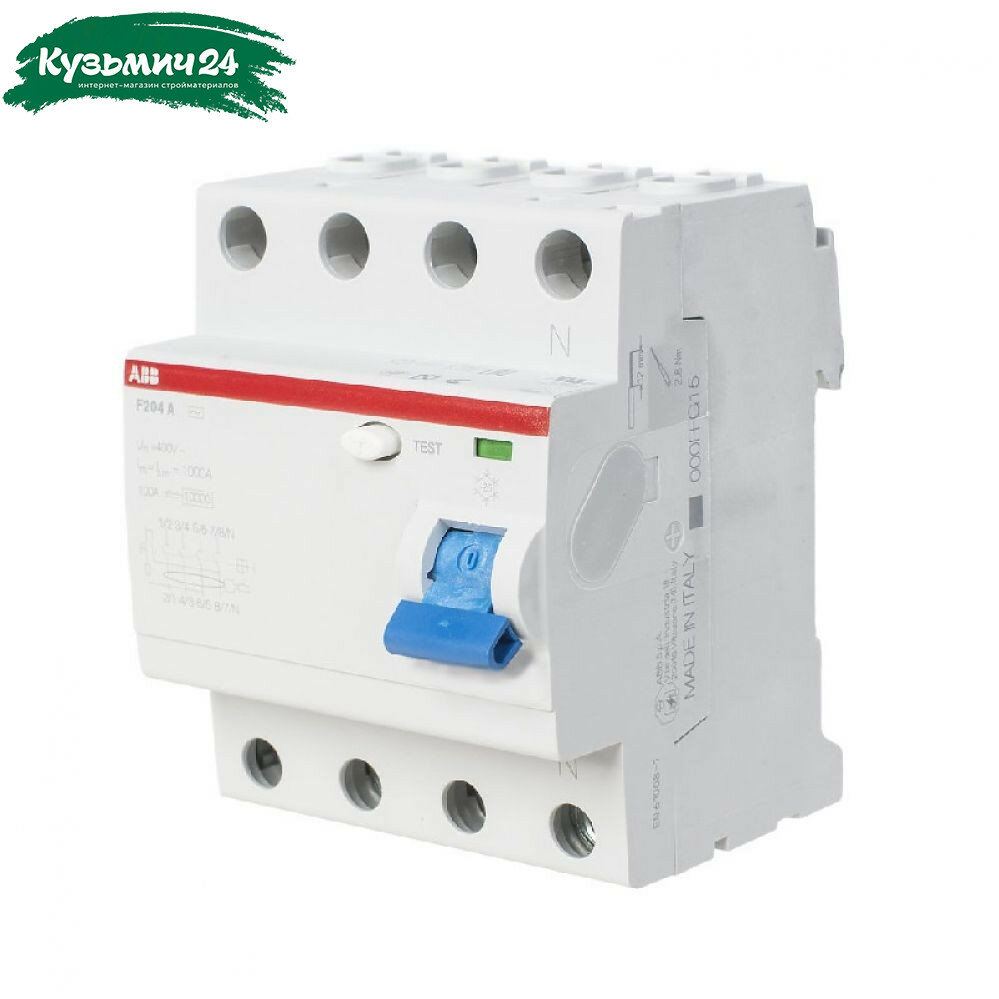 УЗО АВВ 4Р 63А 100мА