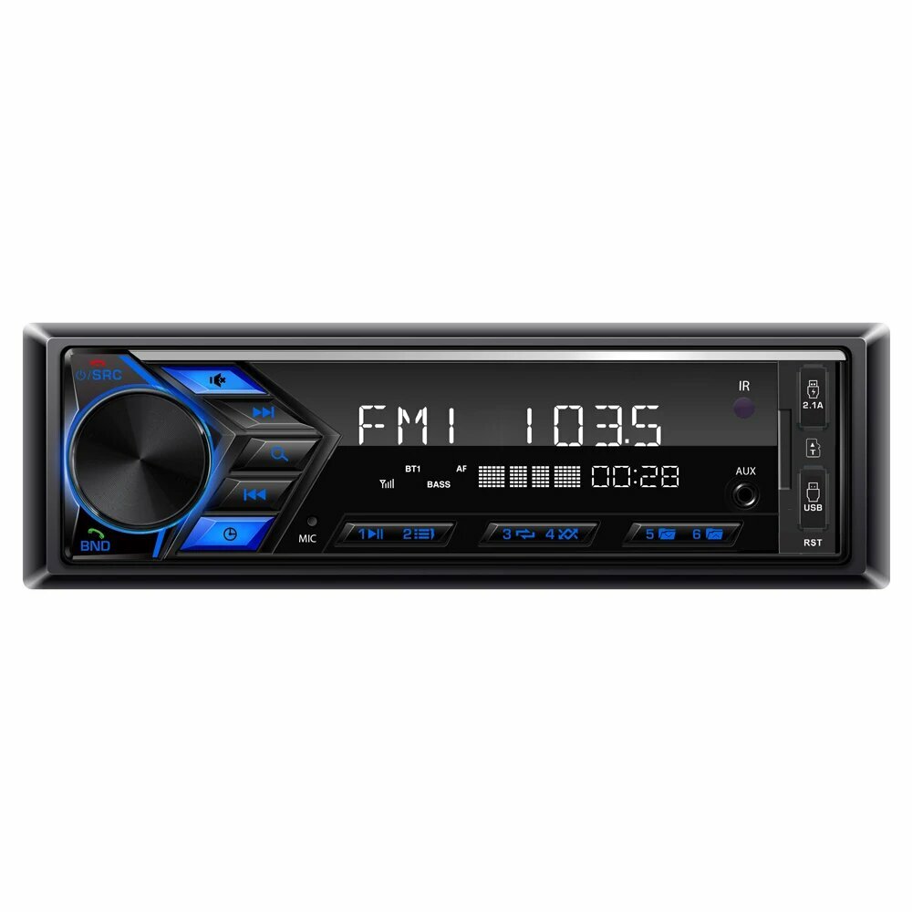 Автомагнитола Grandnavi 1 DIN MP3 С Bluetooth, FM-радио, USB/SD И AUX-входом Для Универсальных MP3