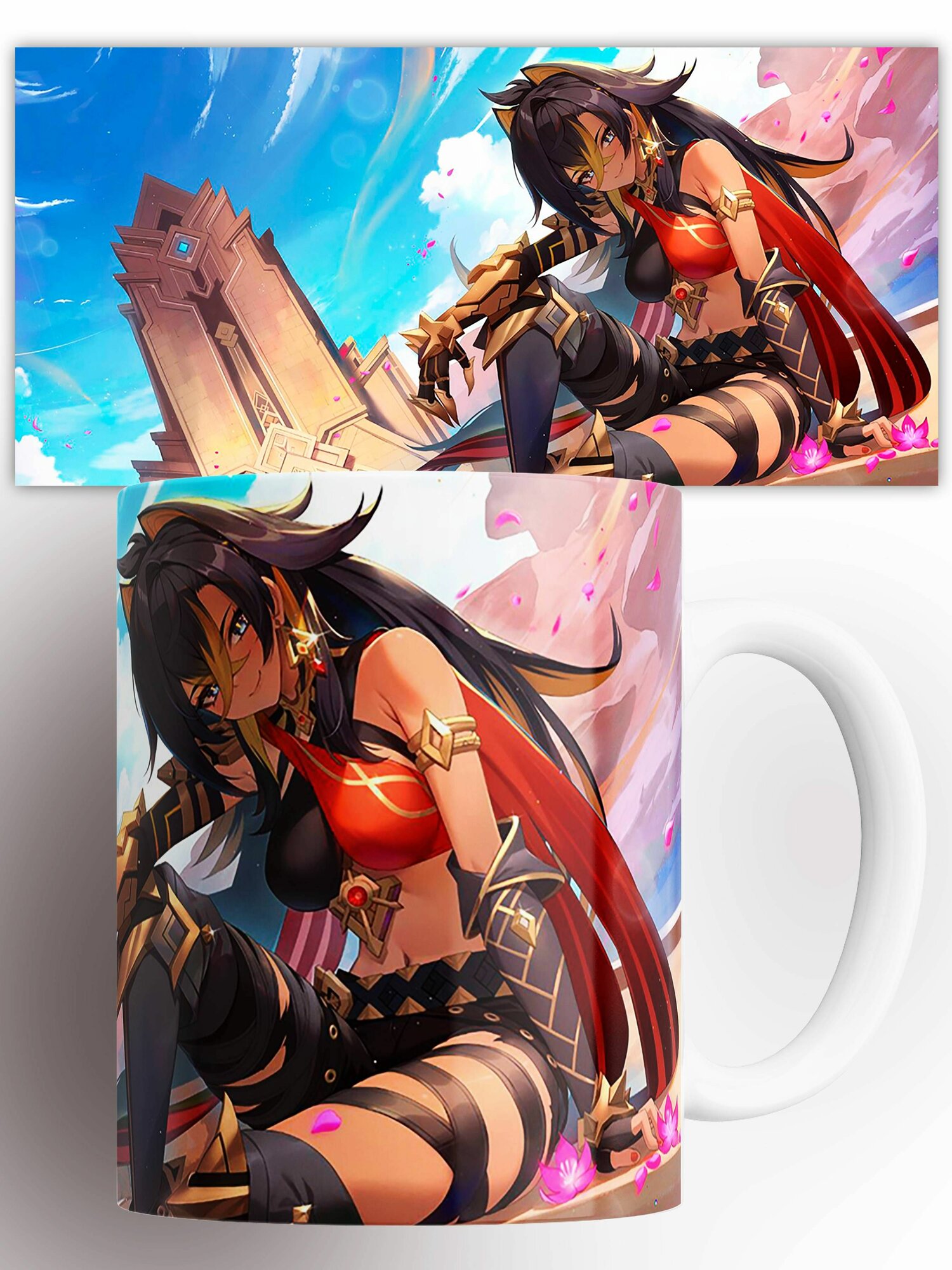 Кружка Геншин Импакт Genshin Impact Дэхья 330мл