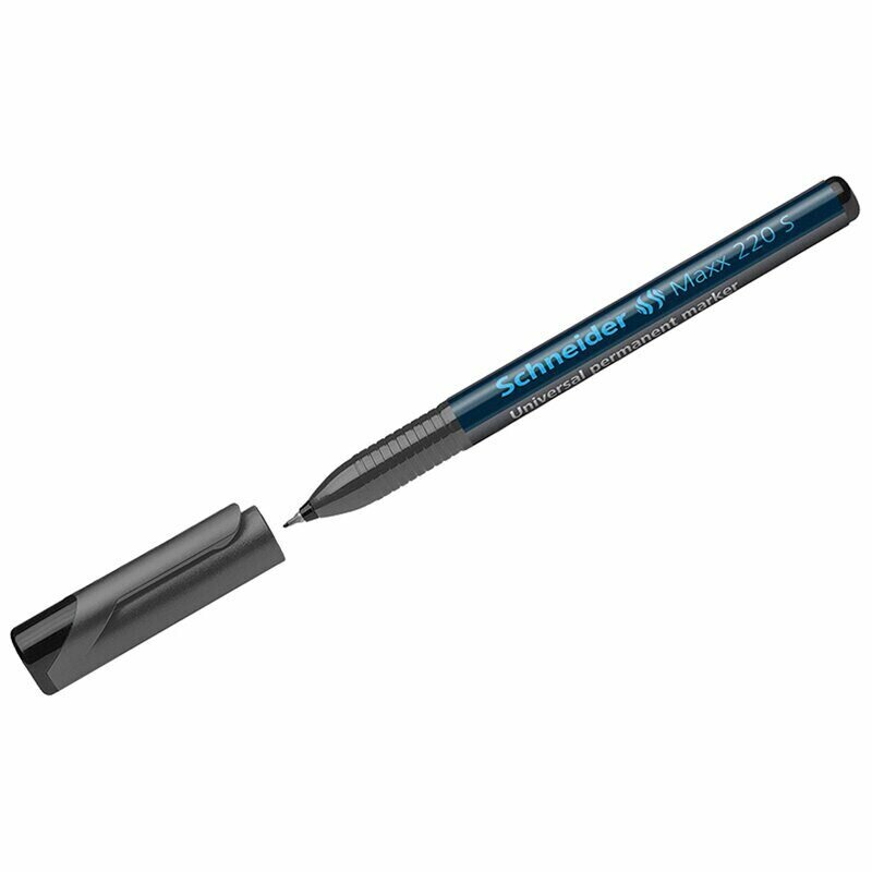 Маркер перманентный Schneider Maxx 220 S черный, игольчатый, 0,4мм, 112401/256207