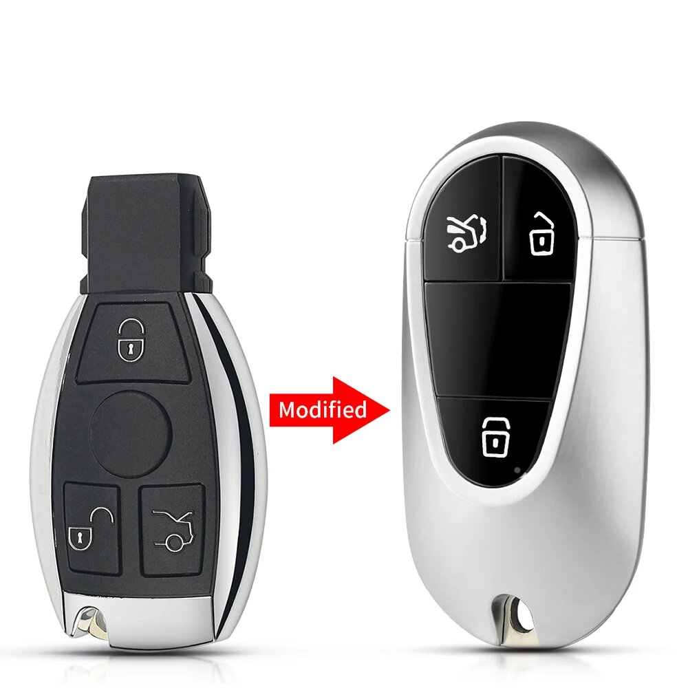 Корпус ключа Mercedes Benz, 3 кнопки, модифицированный