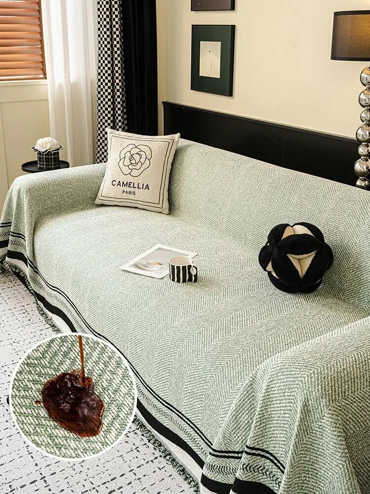 Lemog Покрывало непромокаемое, Микрошенилл с размерами: 230 см х 180 см