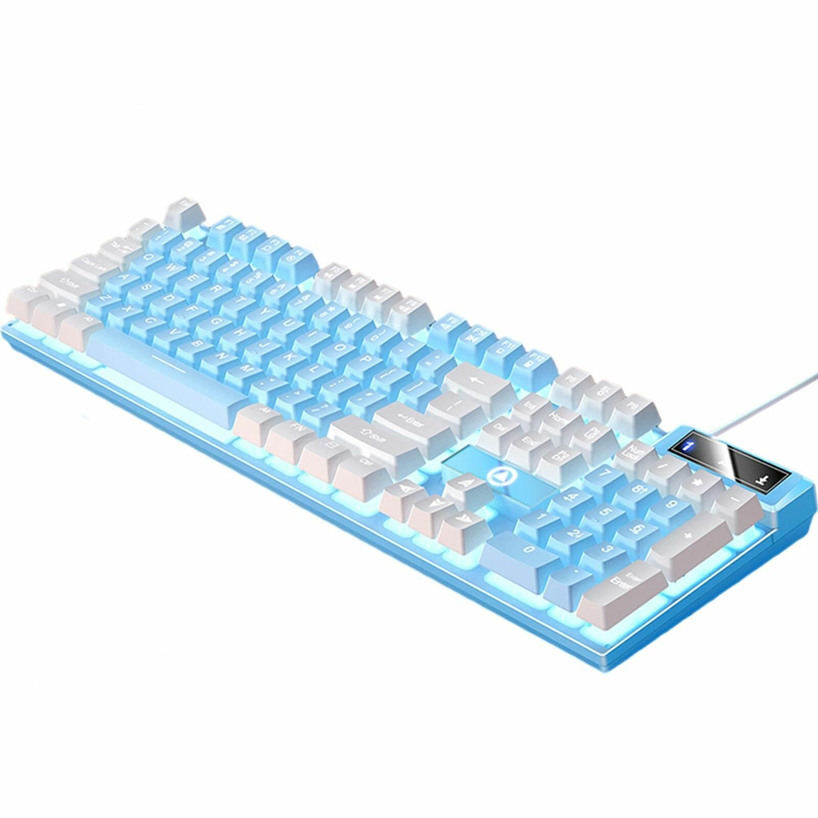 Игровая клавиатура проводная YINDIAO K500, (Cherry MX Brown), Английская раскладка, белый