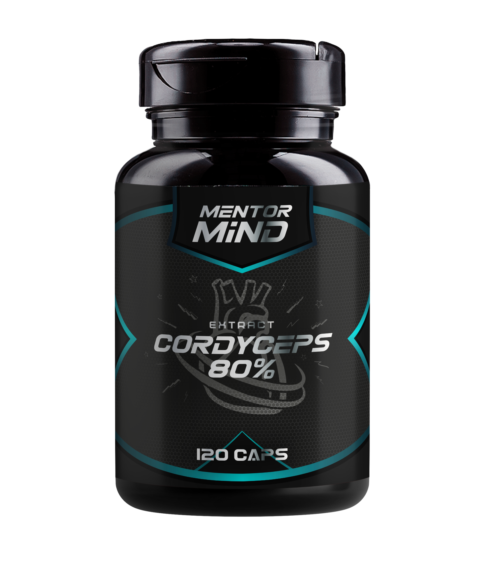 Экстракт Кордицепса 80%, природный иммуномодулятор и ноотроп,600мг, Mentor Mind