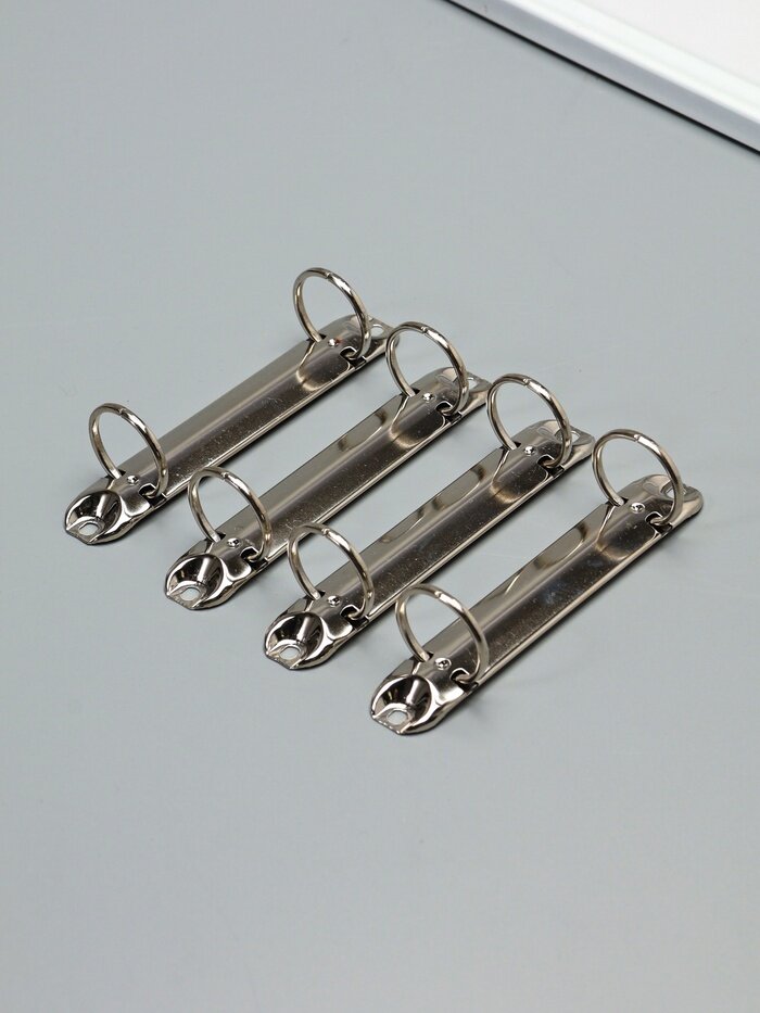 Зажим кольцевой металл два кольца диаметр кольца 3 см 12,3 см набор 4 шт