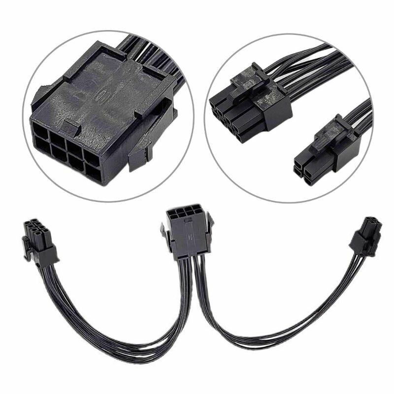 2 линии питания процессора от 8P до + 4P мужчины к женщине