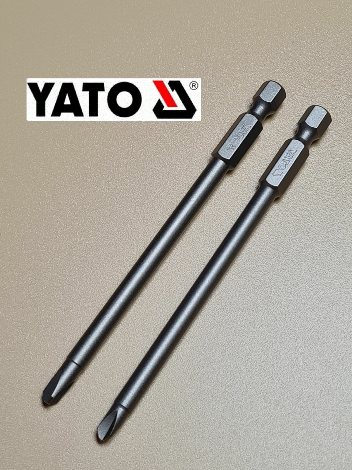 Биты YATO TRI-WING Nr.1x100 мм, Nr.3x100 мм, сталь S2, YT-0496