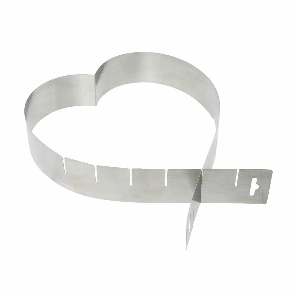 Раздвижная форма для бисквита, салата. Размер регулируется : от 13,7х15 см до 24,5х27 см. Высота формы: 5 см