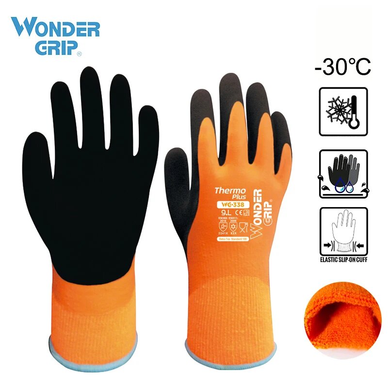 Wonder Grip WG-338 оранжевые перчатки S
