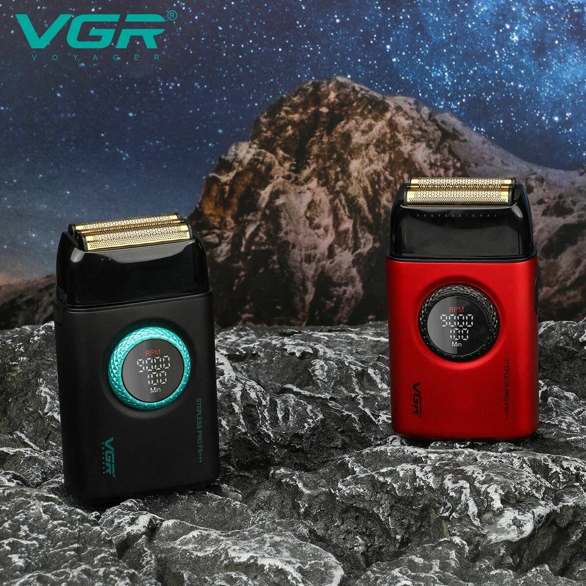 Профессиональная электробритва-шейвер для сухого и влажного бритья VGR V-378