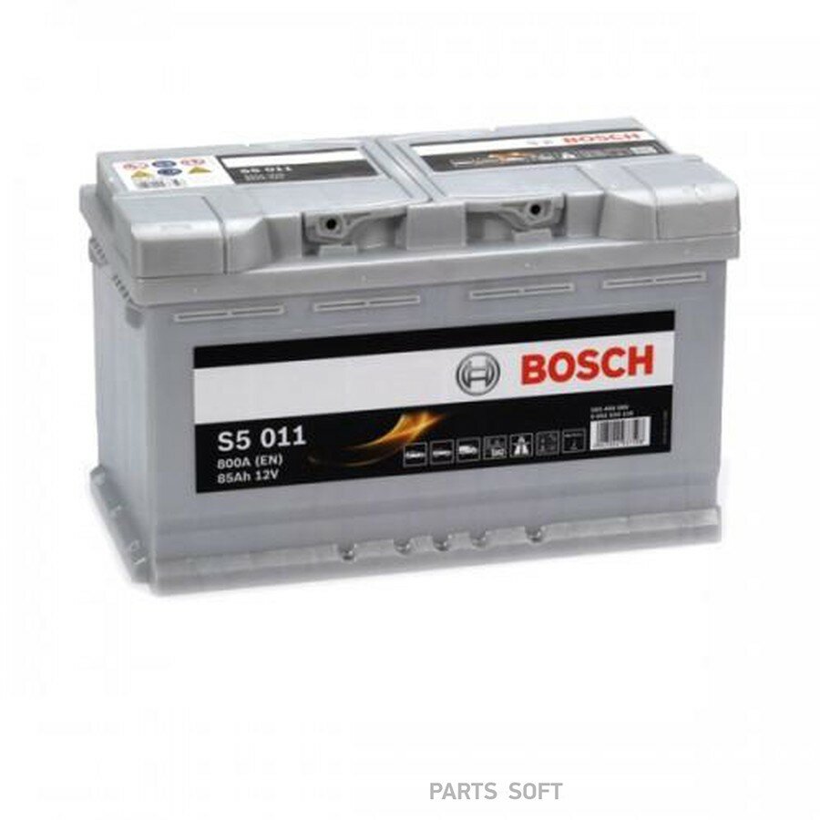 Аккумулятор BOSCH 800A Обратная полярность 85 А/ч 315x175x190 от официального дистрибьютора, BOSCH, артикул 0092S50110