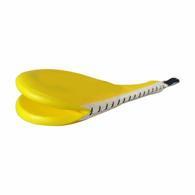 Двойные накладки для тхэквондо, мишени для ударов ногами, оборудование для тренировок, Желтый - Детская модель