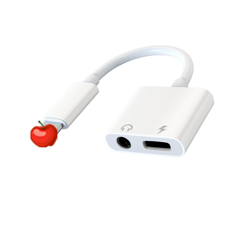 Подходящие кабели для наушников для мобильных телефонов Apple, конвертер 2-в-1 для зарядки iPhone адаптер аудио кабель