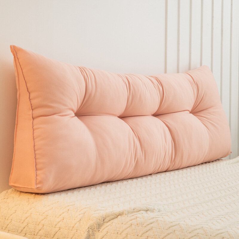 Розовый, прикроватная подушка, треугольная подушка, диван в спальне, 200x50x15 см