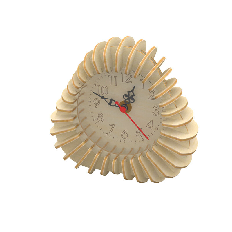 Настенные часы-пазл, деревянные часы, модель для сборки, 3D пазл, настольные часы, образовательная креативная игрушка, украшение