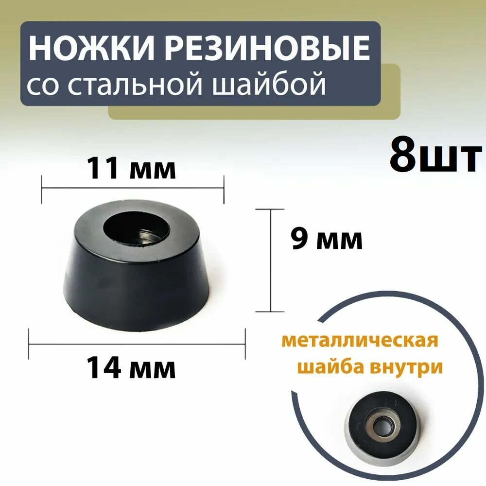 Ножки для мебели — для мелкой мебели, разделочных досок и звуковой аппаратуры, с покрытием для защиты поверхностей