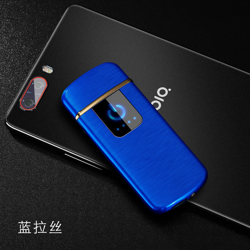 839 Электрический нагревательный провод, индукционная зарядка, зажигалка с дисплеем мощности, сенсорный экран, двусторонняя сигаретная зажигалка