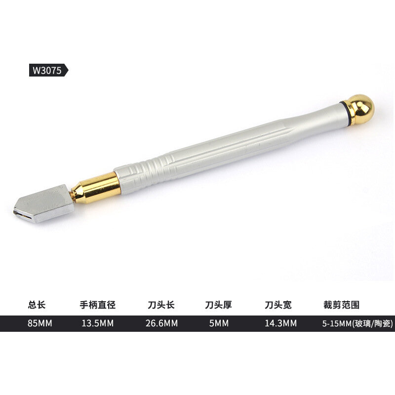 Резак для стекла Wynn с алмазным толстым роликовым лезвием для резки плитки