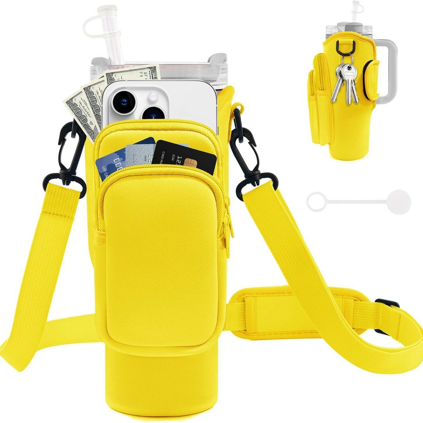 Чехол для стакана Stanley 40oz, чехол для стакана из дайвинг-материала, изолированный чехол для бутылки с водой, сумка для стакана, бестселлер Amazon