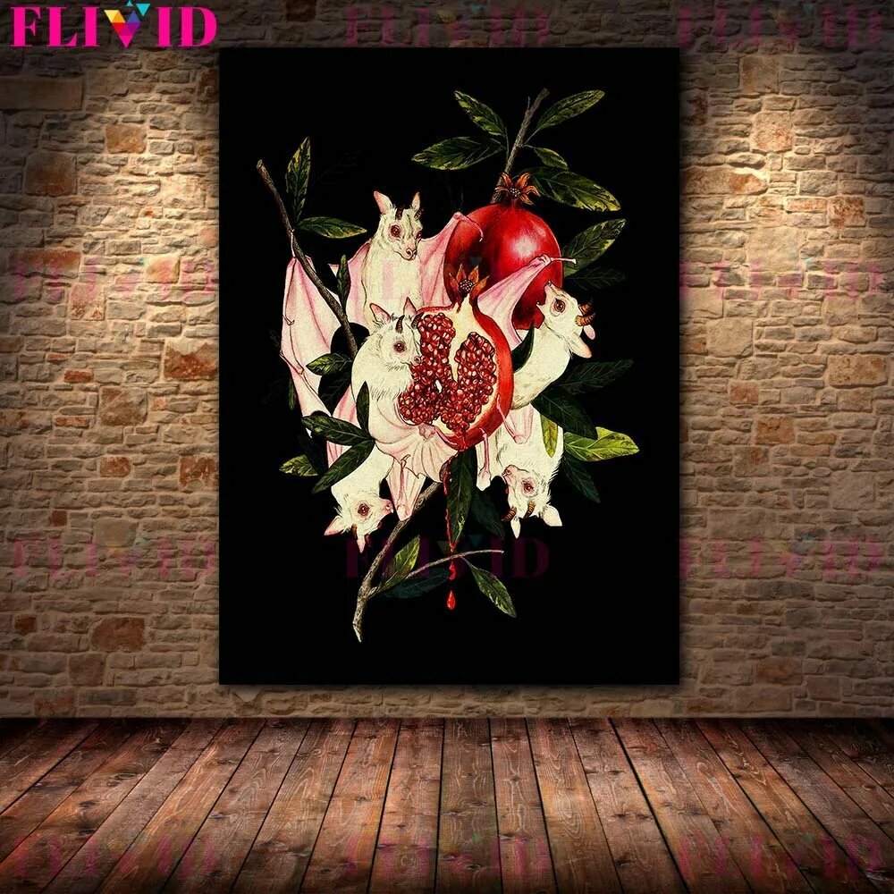 Настенная картина "Белая крыса с монархами"