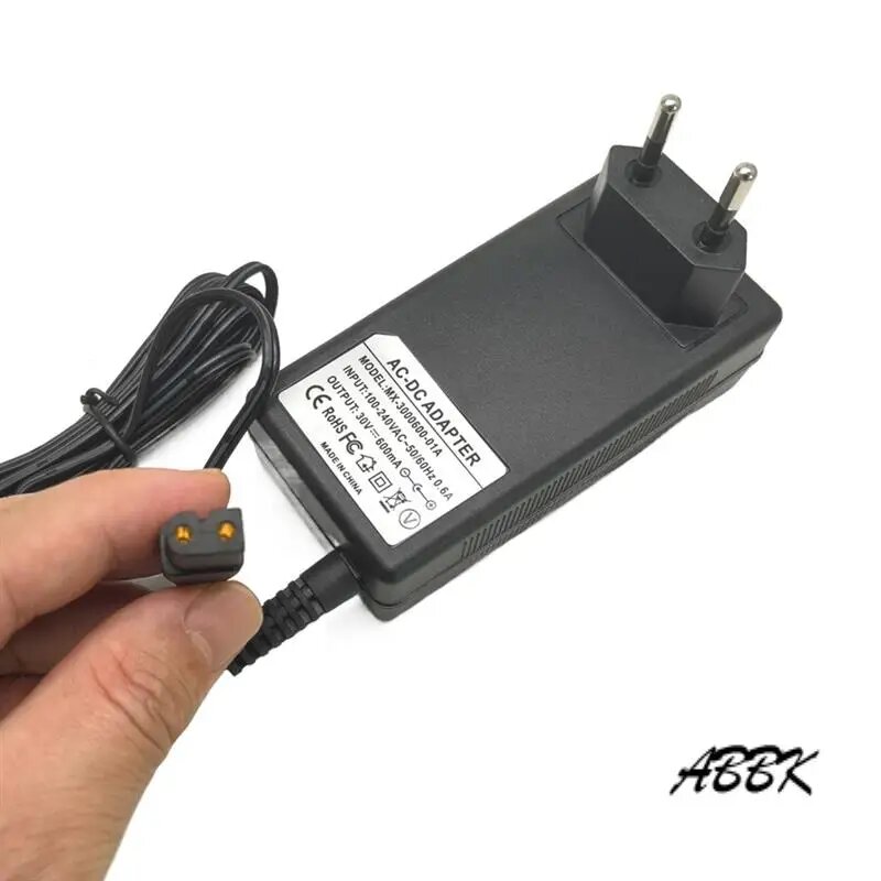 ABBK-зарядное устройство для беспроводного устройства Karcher VC6, адаптер зарядного устройства для бытового пылесоса VC6, вилка европейского стандарта 30 В 0,6 А