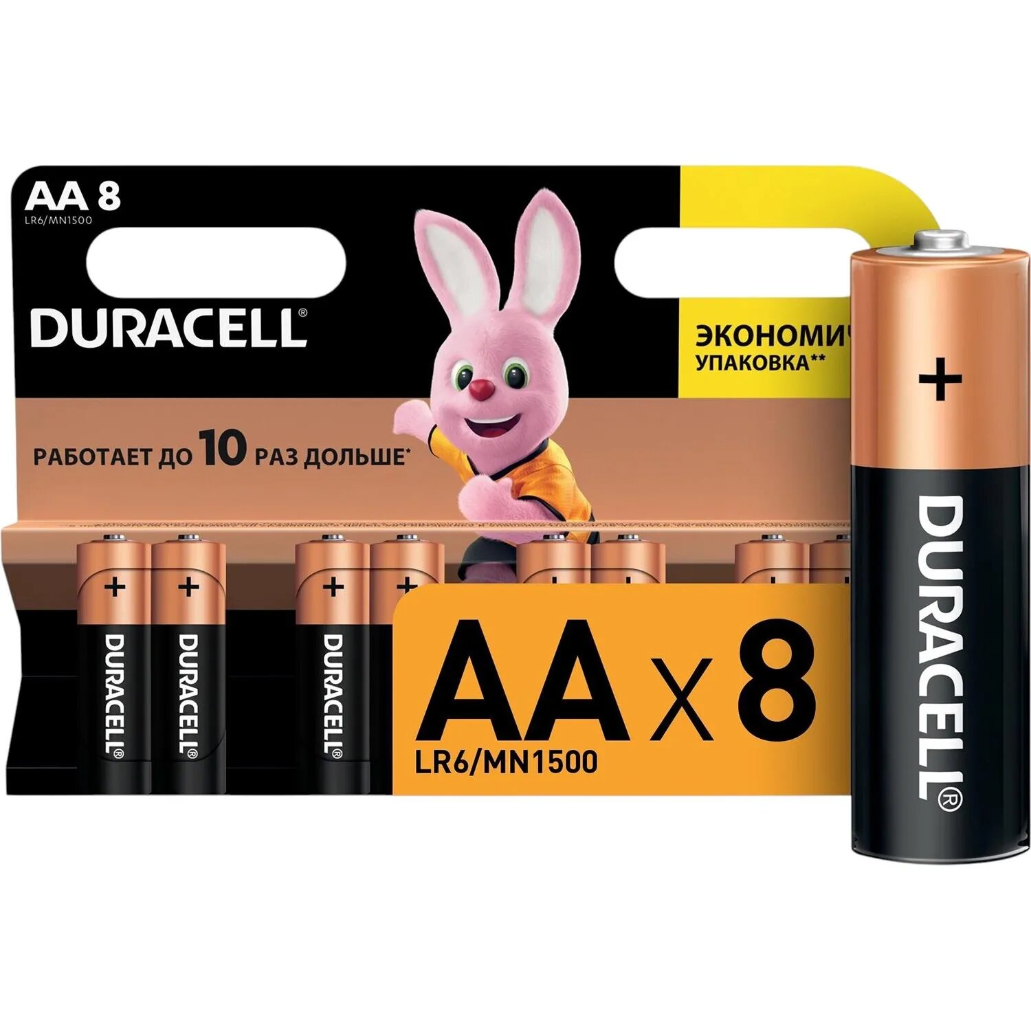 Батарейки DURACELL BASIC АА/LR6-8BL