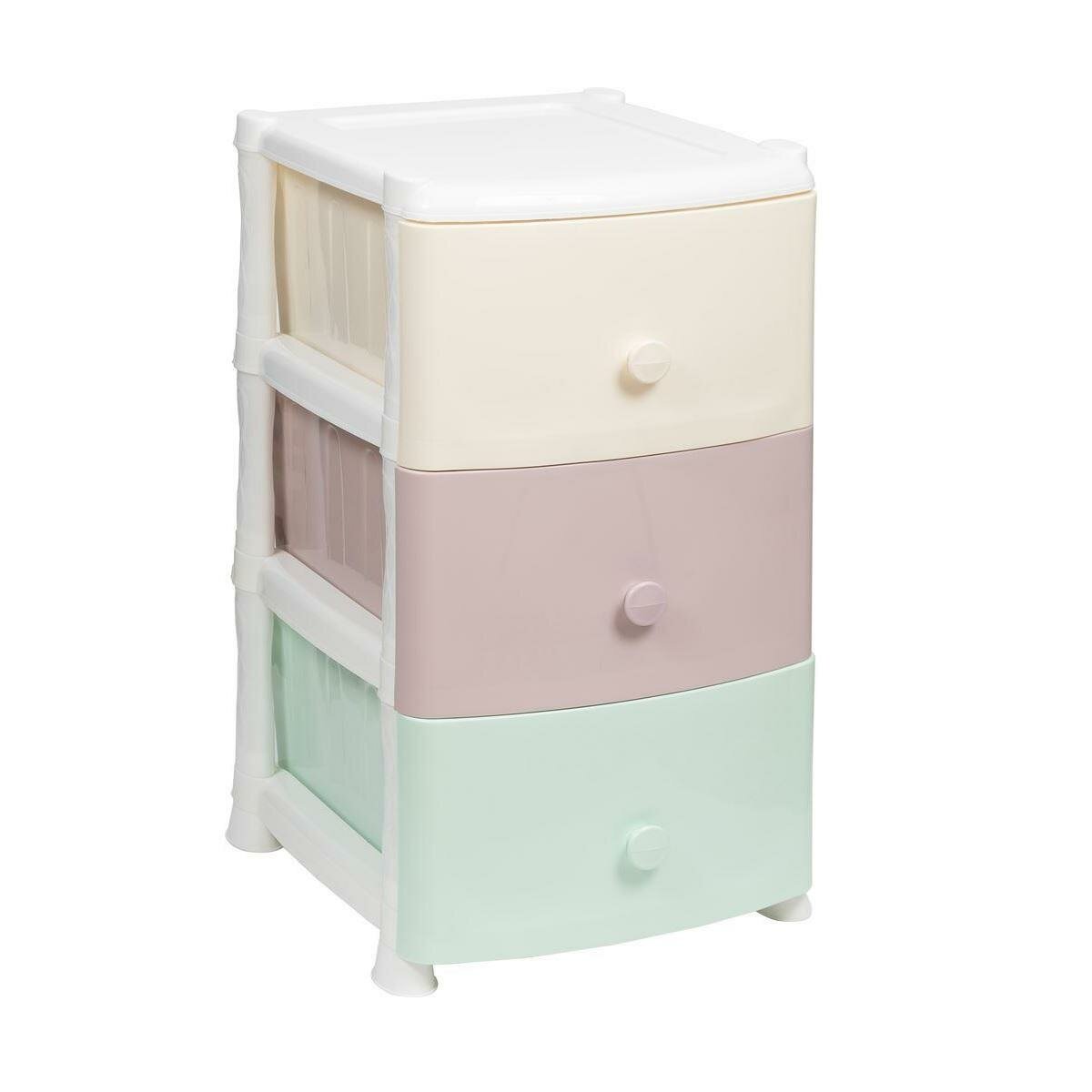 Комод 3 секции JUNIOR микс 40*48*740 виолет