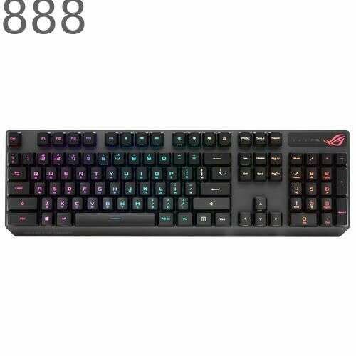 Клавиатура проводная Asus ROG Strix Scope RX Red Ru USB (90MP0240-BKRA00)