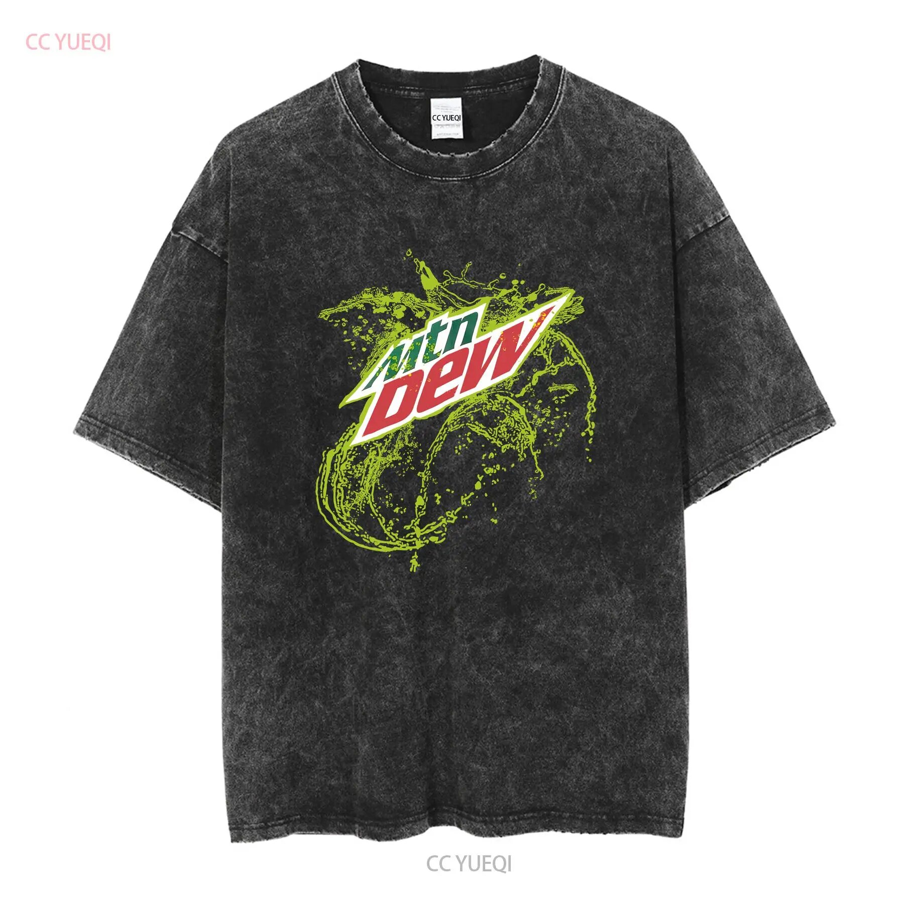 Мужская винтажная футболка Mountain Dew черная