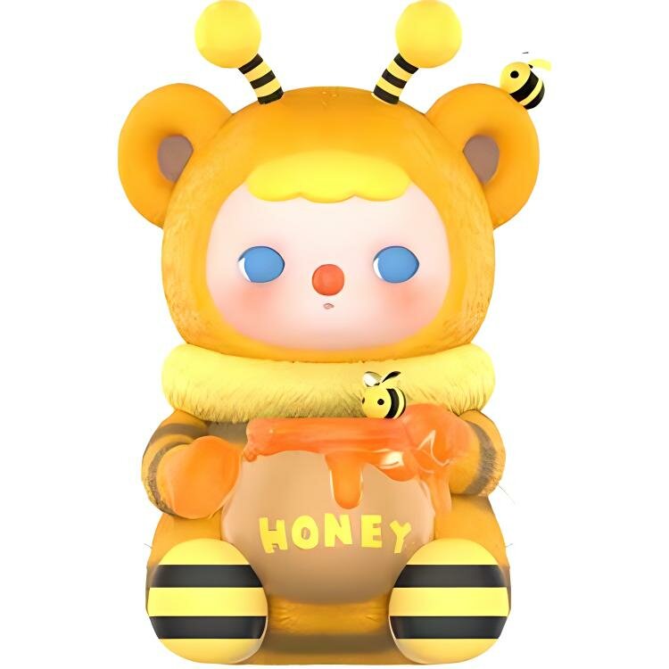 POP MART Pucky Bee Teddiursa блистерные упаковки, yellow, унисекс