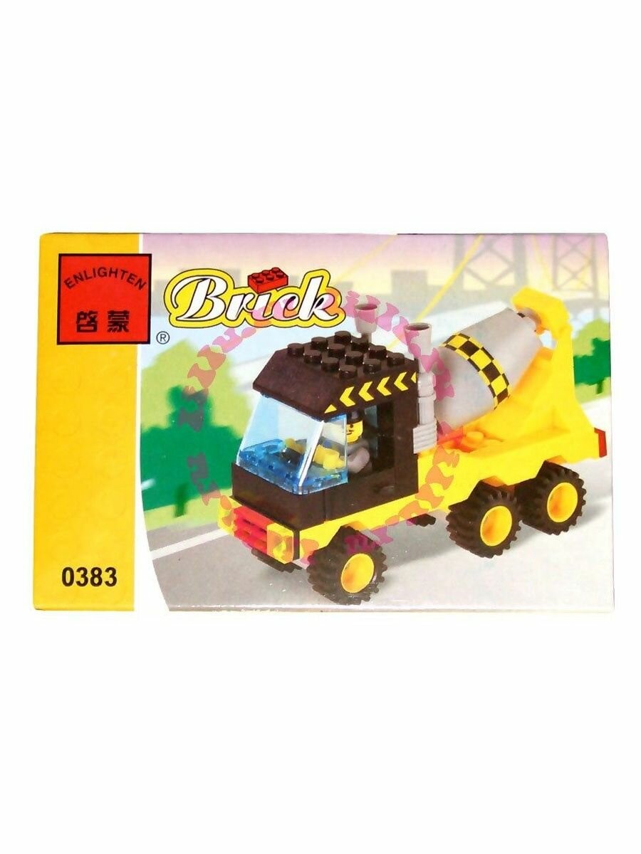 Конструктор Enlighten Brick Сити 0383 Бетономешалка, 87 деталей
