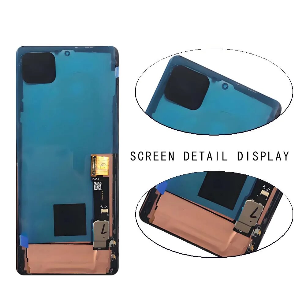 6,7-дюймовый AMOLED/OLED/TFT для Google Pixel 7 Pro 5G, ЖК-дисплей, дигитайзер сенсорного экрана для 7Pro GE2AE GP4BC, ремонт сборки ЖК-рамки