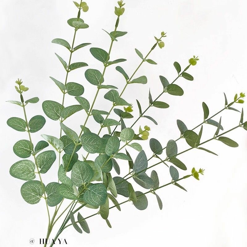 Скандинавские искусственные листья эвкалипта, зеленые искусственные листья, букет, декоративные реквизиты для фотографии, свадебные денежные листья