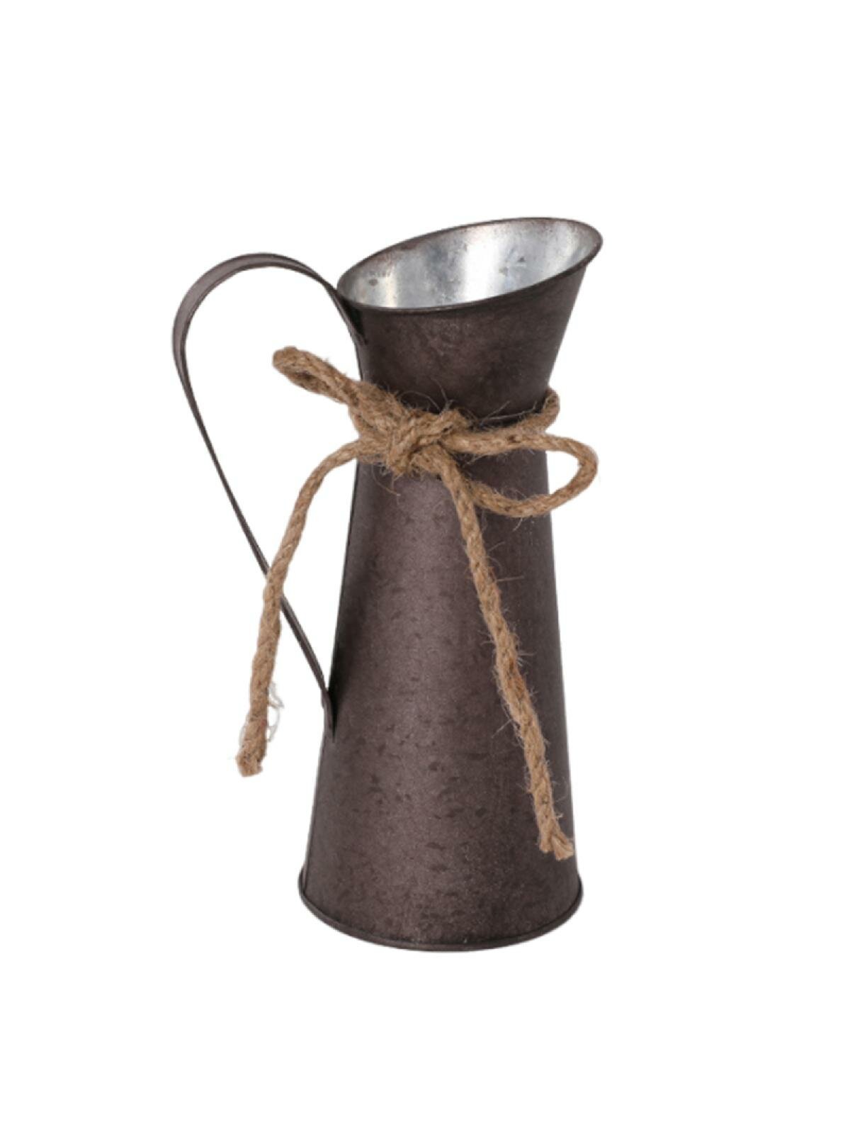 Металлическая банка для молока в деревенском стиле, деревенские примитивы, украшение домашнего сада