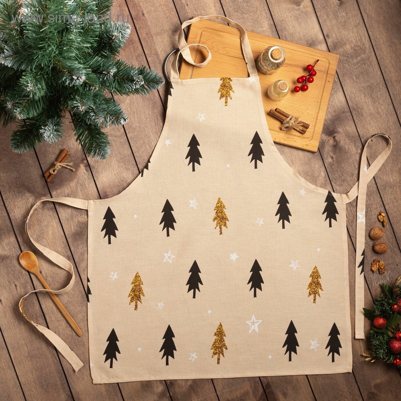 Фартук Christmas mood, 60x65 см, 100% хлопок, рогожка 164 г/?2