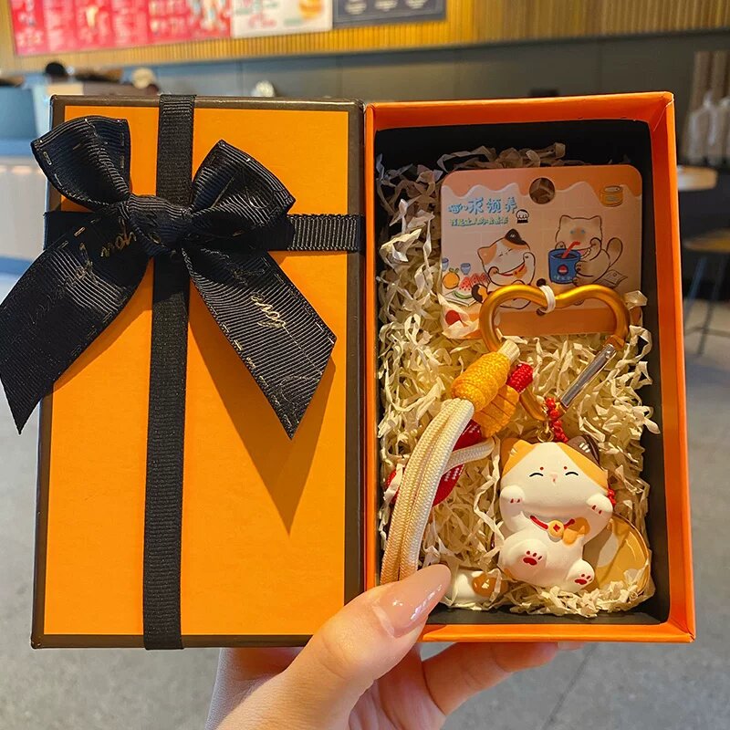 Новый милый брелок-кошечка 2025 года для девочек, изысканный кулон для рюкзака, парный брелок-шарм Брелок для ключей