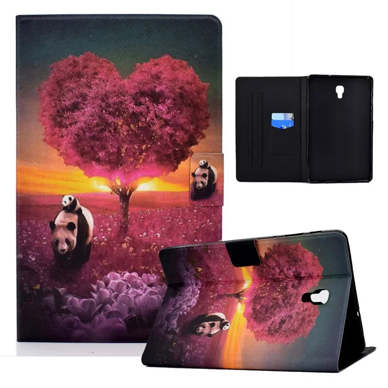 Чехол для Samsung Galaxy Tab A 10,5 из искусственной кожи heart panda