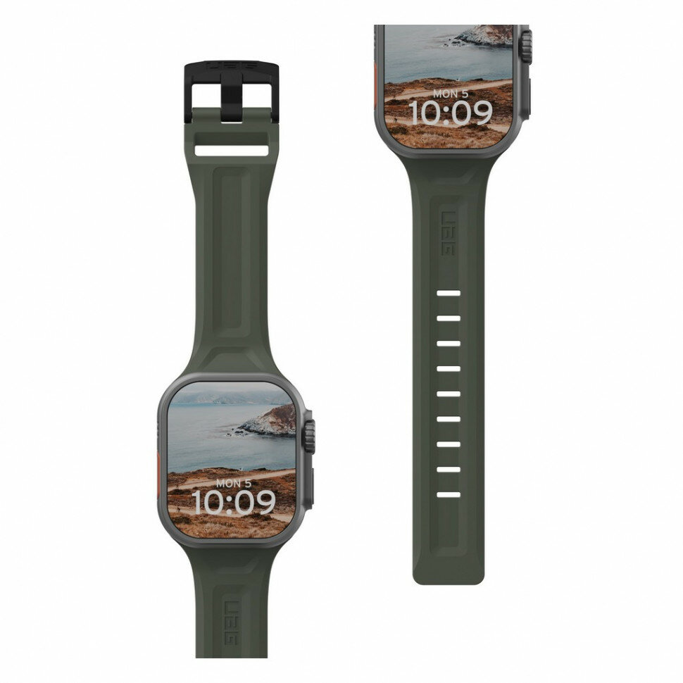 Ремешок силиконовый UAG Scout Silicone для Apple Watch 49/45/44/42 мм (191488117245) Foliage Green