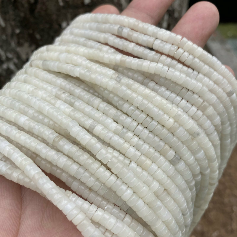 Белые опаловые квадратные разделительные бусины, абакусные бусины, аксессуары, ручная работа, DIY браслет, ожерелье, имитация белого нефрита, кристаллический материал