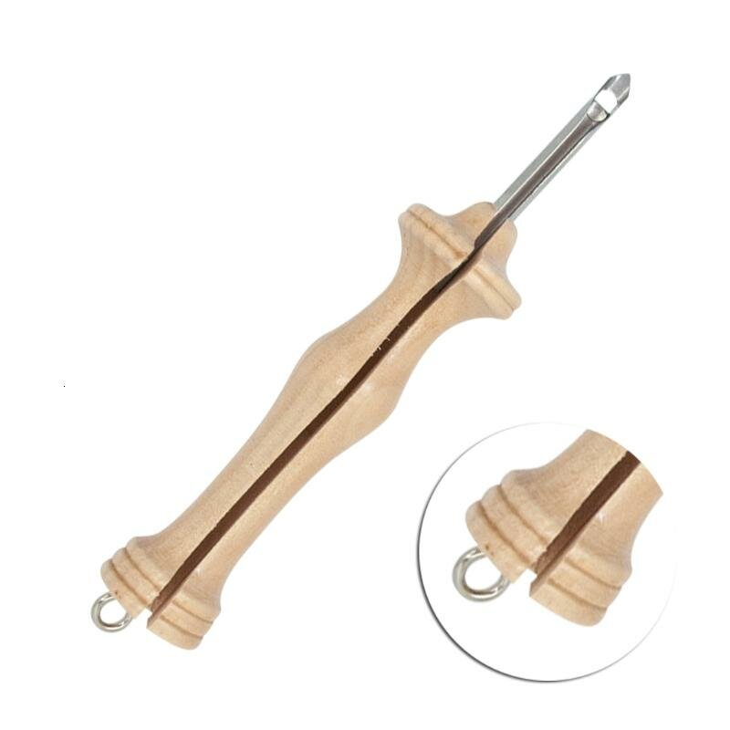 Штопальная игла с деревянной ручкой, Толстая игла толщиной 5 мм с острым концом