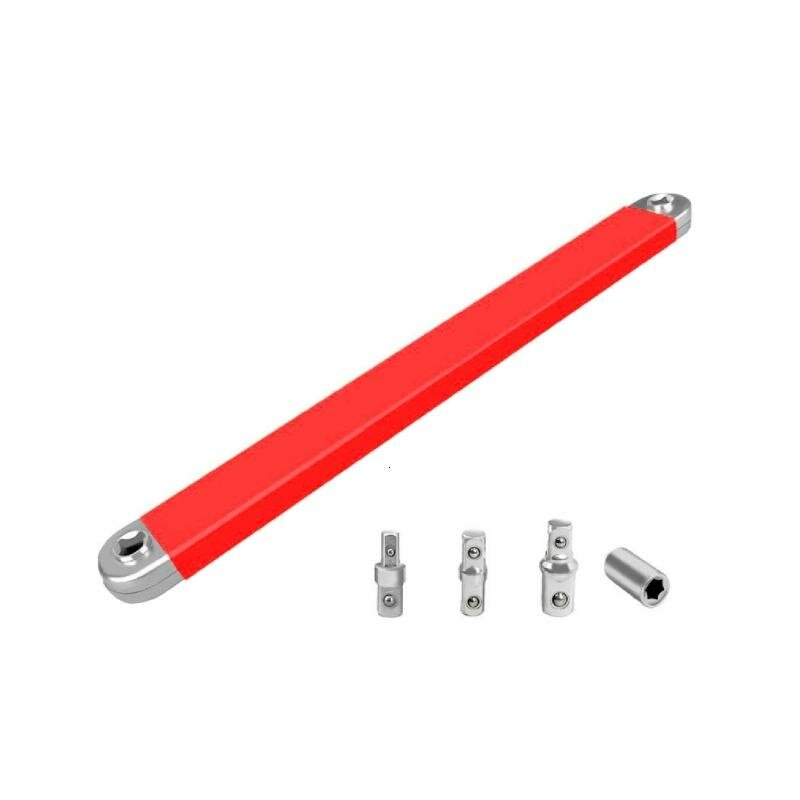 Удлиненный храповой ключ 39 см для автосервиса, красный