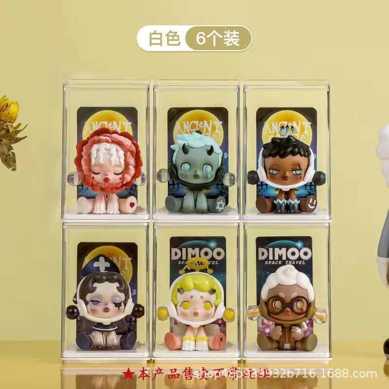 Коробка для хранения фигурок, акриловая коробка для слепых фигурок, подставка для кукол, прозрачная пластиковая коробка для хранения, матовая коробка с пузырьками