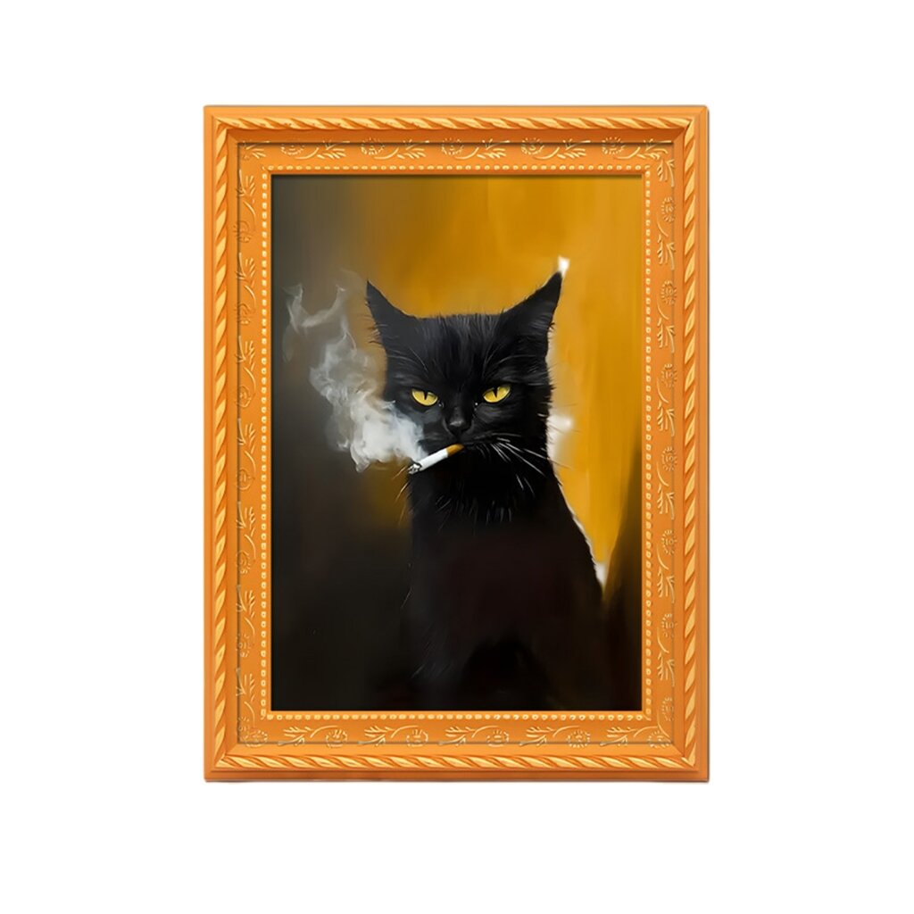 Картина маслом серии "Черный кот"-SCE0433