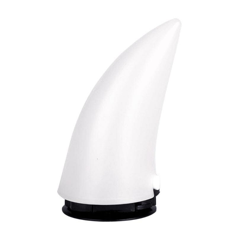 Шлем мотоциклетный с рогами, полнолицевой, Белый