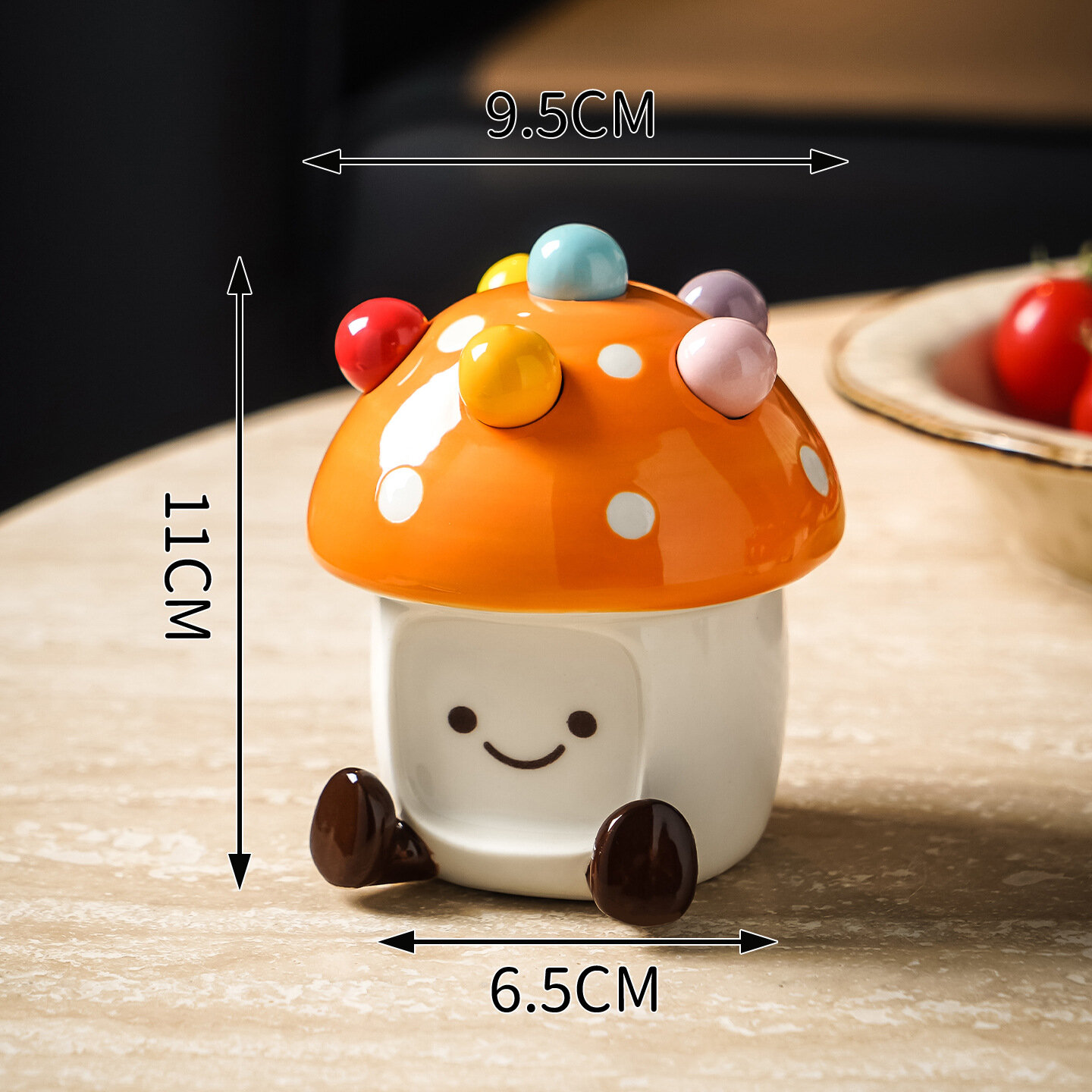 Милый набор вилок для фруктов в виде грибов, высококачественные вилки для фруктов, материал из нержавеющей стали 304, палочки для тортов и десертов