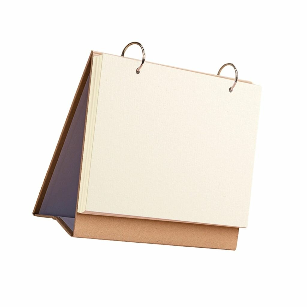 1 комплект из 2 чистых листов акварельной бумаги, альманах, настольный календарь-бумага для рисования