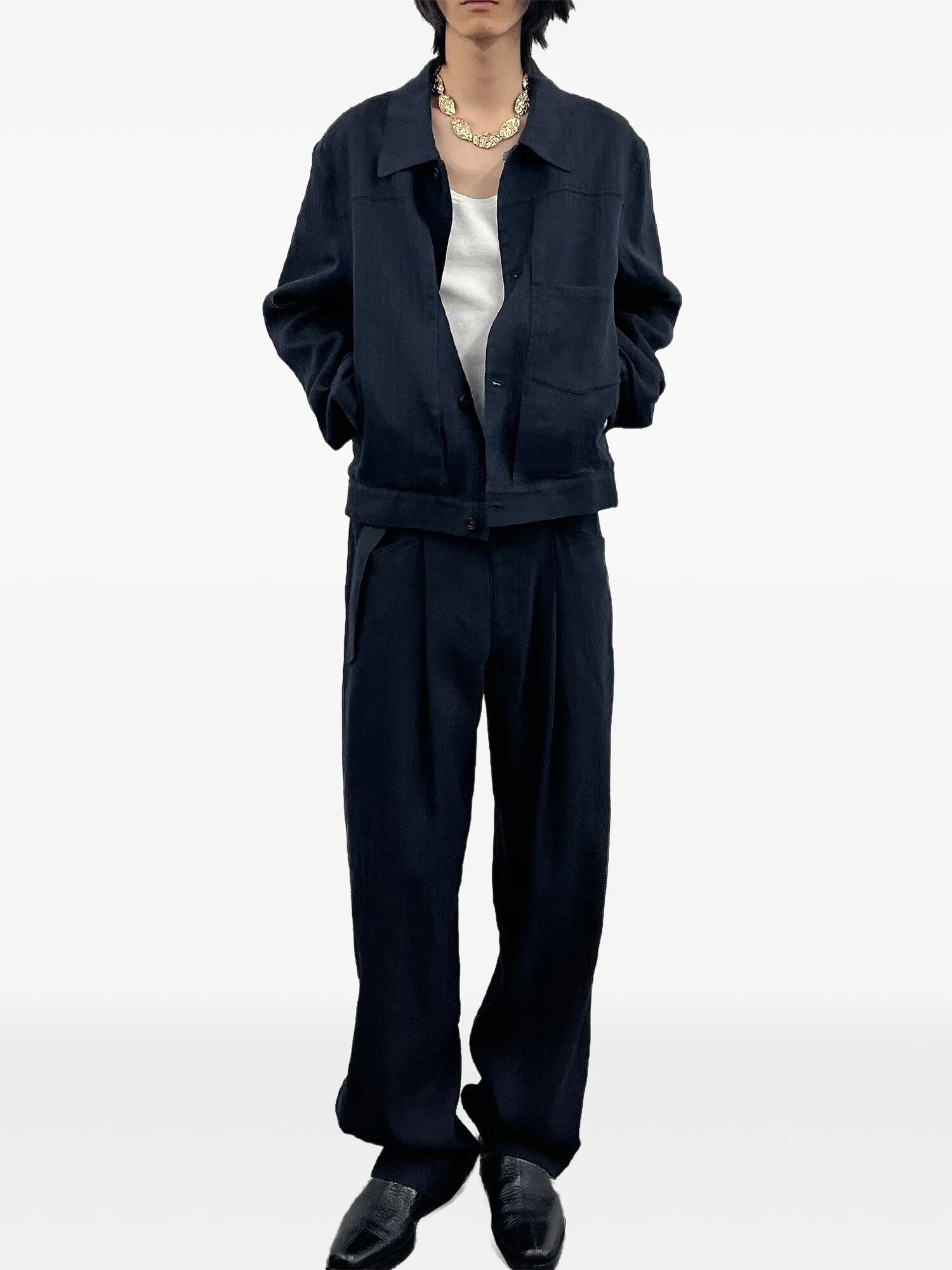 Куртка Tonywack Buttoned shirt jacket, размер 52, blue — фото 1