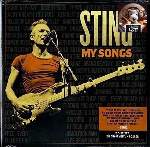 Виниловая пластинка Sting My Songs 2LP Европейский Союз 2019 A&M Records — фото 1
